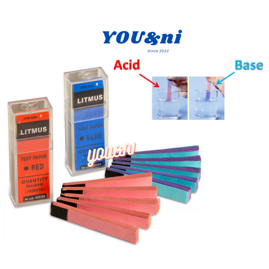 Litmus Paper Text Kertas Litmus (Red & Blue) (1Book 50pcs) | Shopee Malaysia