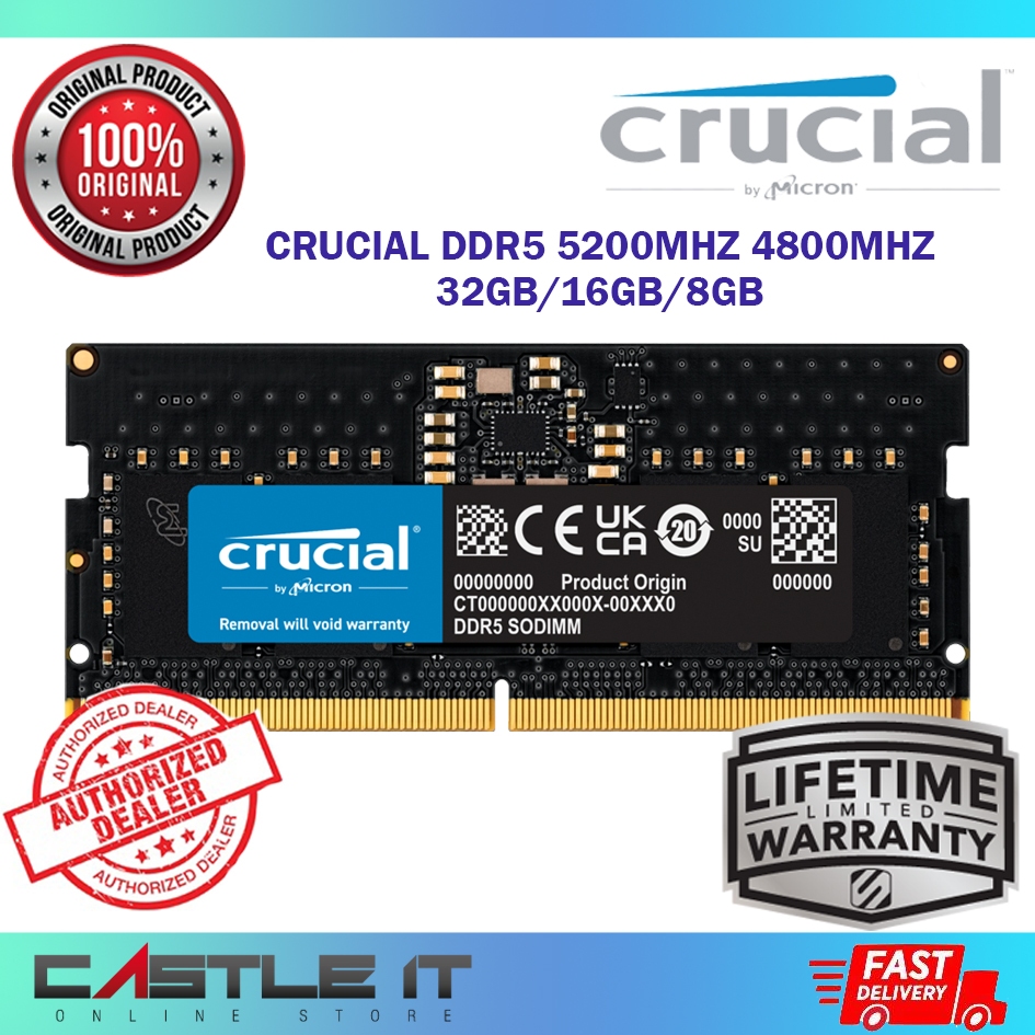 Crucial DDR5 Laptop RAM 8GB 16GB 32GB 4800MHz 5600MHz CL40 CL46 Notebook Memory CT8G CT16G CT32G ...