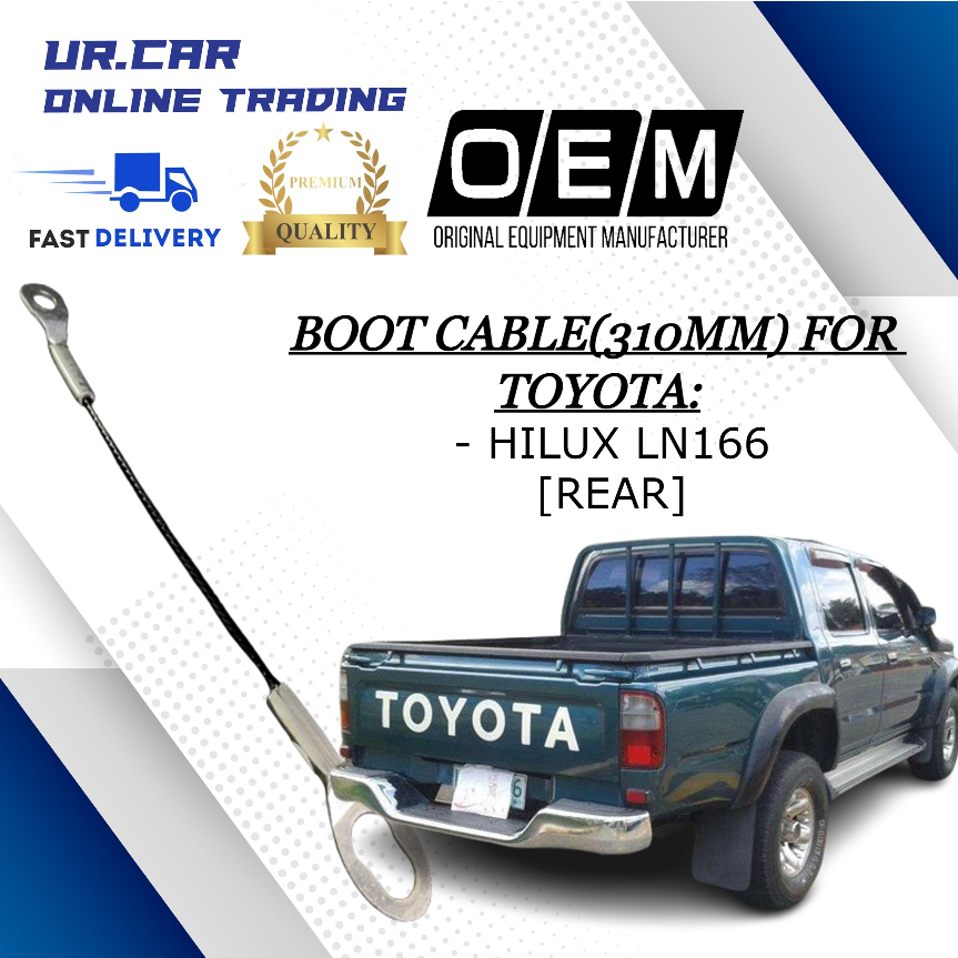 TOYOTA HILUX LN166 310MM REAR (BELAKANG) BOOT CABLE / TAIL GATE BONNET ...