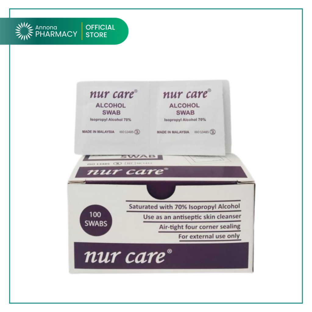 NUR CARE Alcohol Swab / Pad | Shopee Malaysia