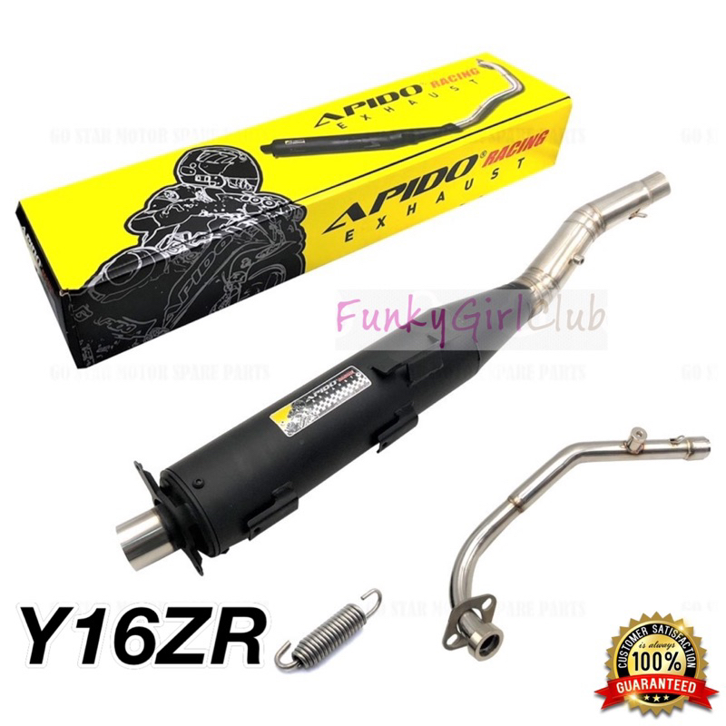 28MM APIDO YAMAHA Y16ZR RACING EXHAUST CUTTING STANDARD STD STAINLESS ...
