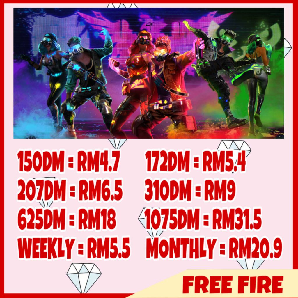 MAIZE FREE FIRE DM BOOSTING | JOKI FF INSTANT PACK 米粉 | Shopee Malaysia