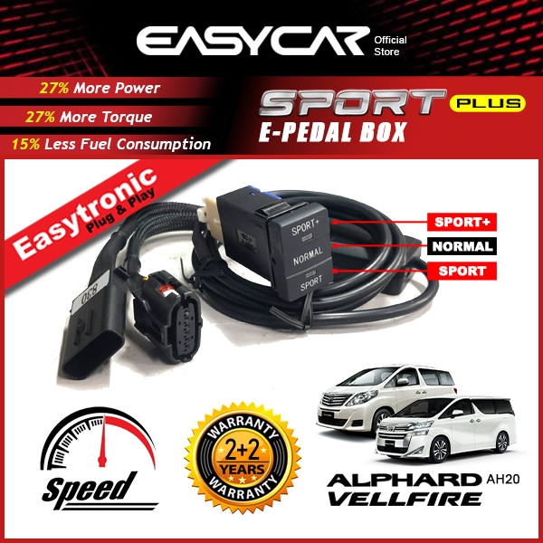 Toyota Alphard & Vellfire Anh20 & Agh30 EASYCAR Sport+ Box Accelerator Pedal Car Electronic ...