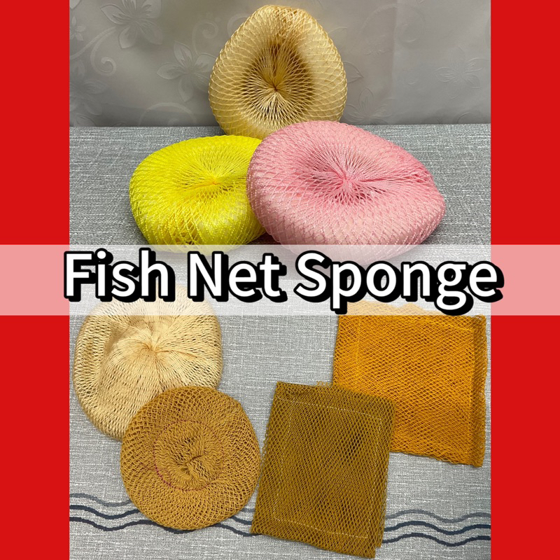 Fish Net Sponge/ Dish Washing Net/ Jaring Cuci Pinggan/ 渔网洗碗布/渔网海绵 ...