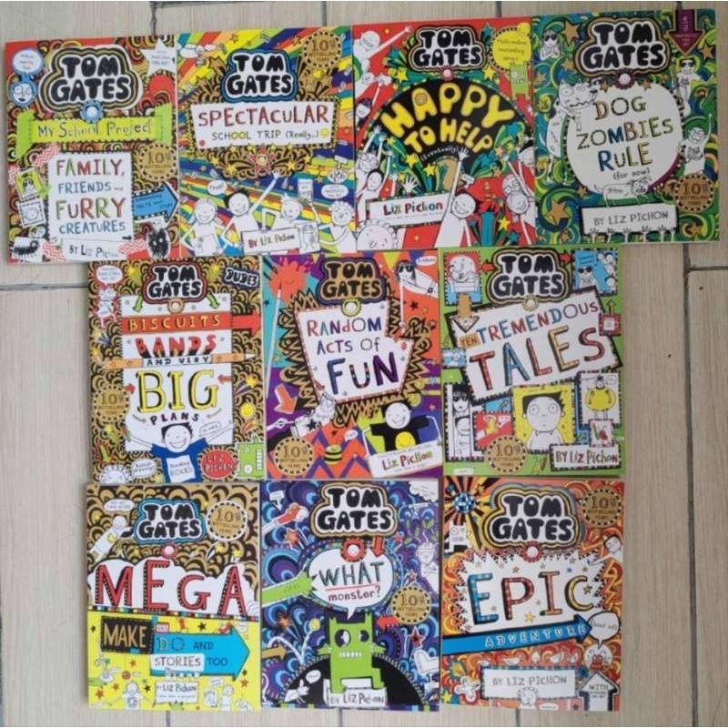 UK TOM GATES Books 11-20, 10 Books | Shopee Malaysia