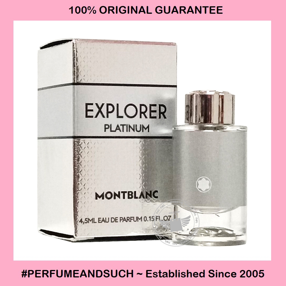 MontBlanc Explorer Platinum 4.5ml EDP (Non Spray) - Original Men ...