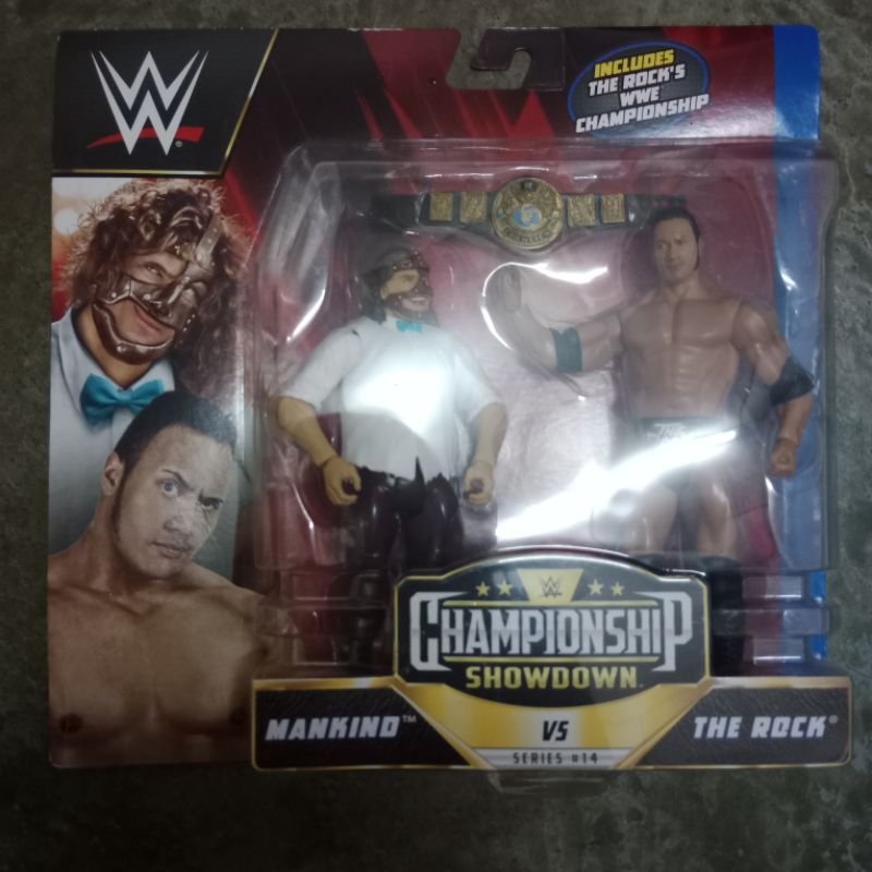 Mattel WWE Championship Showdown Series 14 Mankind & The Rock Dwayne ...