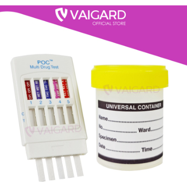 5 in 1 Drug Urine Test Kit Urin Test Kit Untuk Menguji Dadah ( Jenama ...