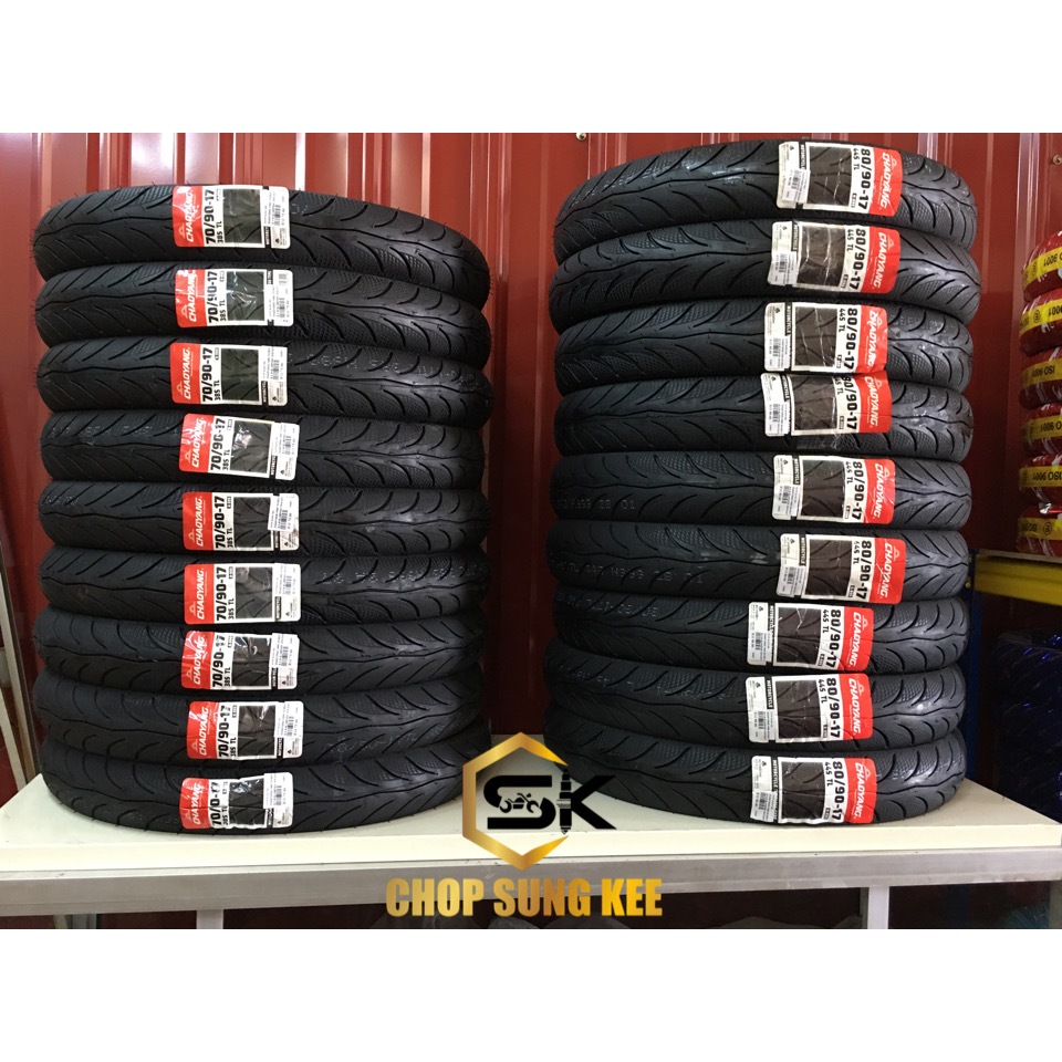CHAOYANG TUBELESS TYRE TAYAR DIAMOND 3D H999 70/90-17 AND 80/90-17 ...