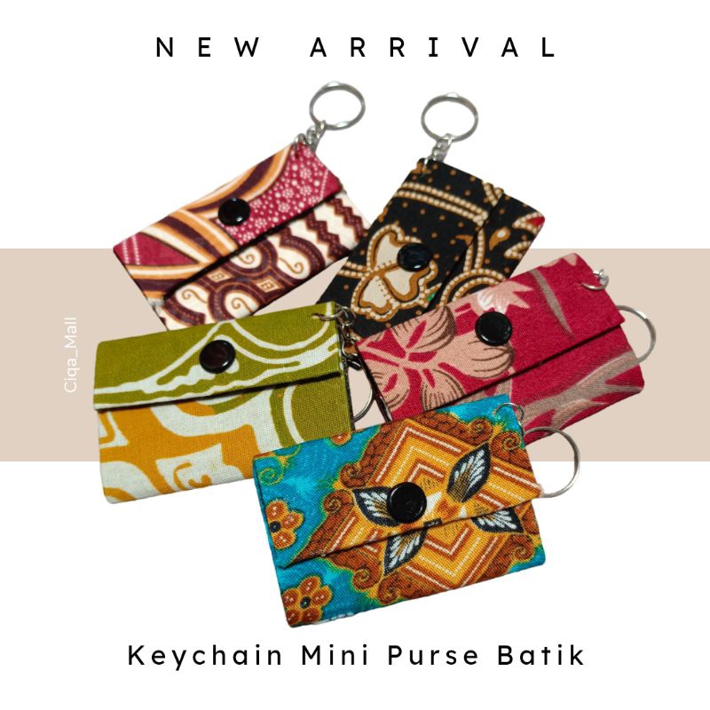 Keychain Mini Purse Batik Murah Comel Cute Souvenir Doorgift Goodies ...