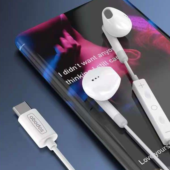 ABODOS AS-ES523 Type-C Full Compatible Digital Headset Super Bass Music ...