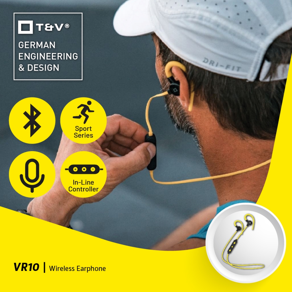 THONET & VANDER VR10/VR100 Neckband Wireless Earphone Bluetooth ...
