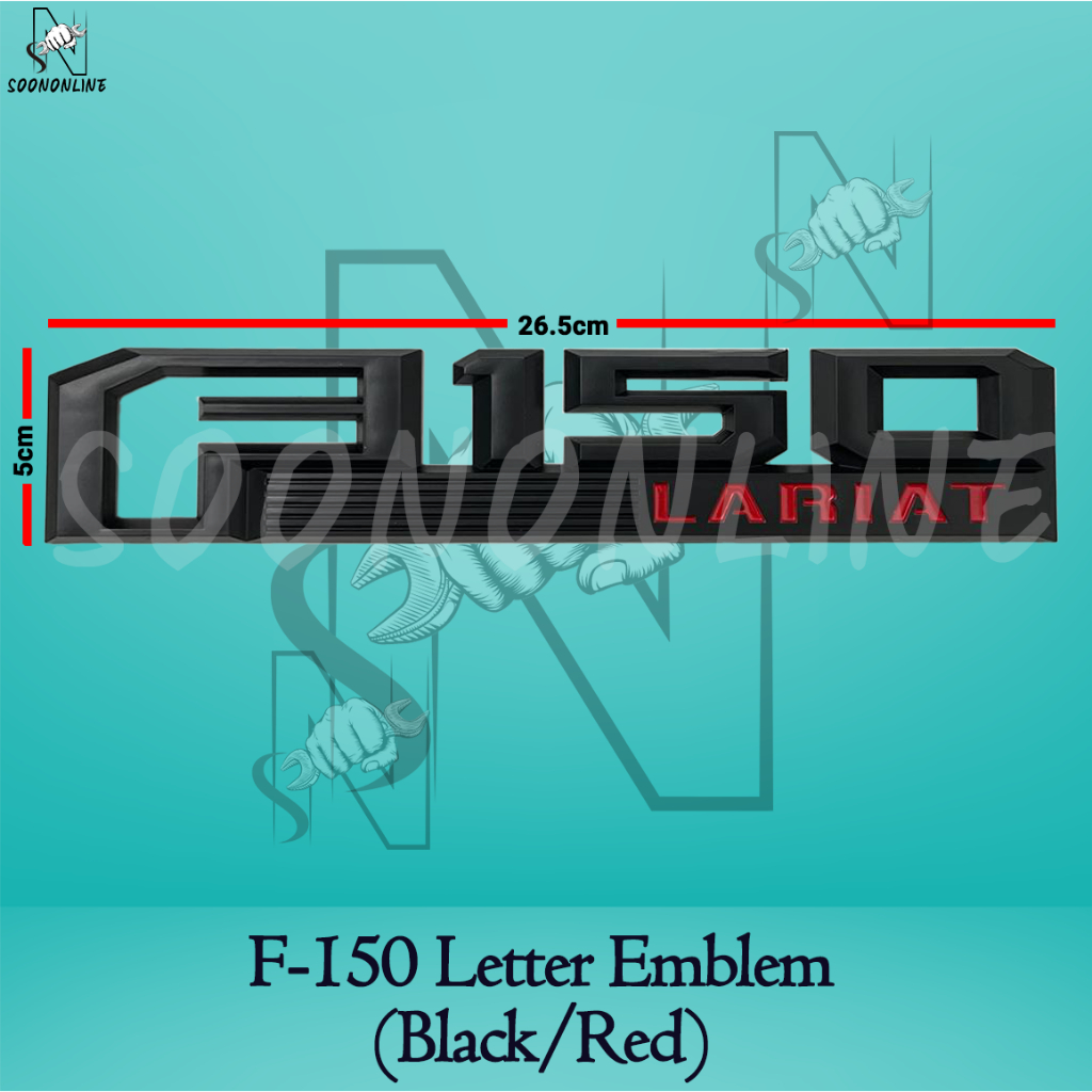 F150 Letter emblem sticker/ Rear trunk sign F150 Logo Emblem/ F150 Logo ...