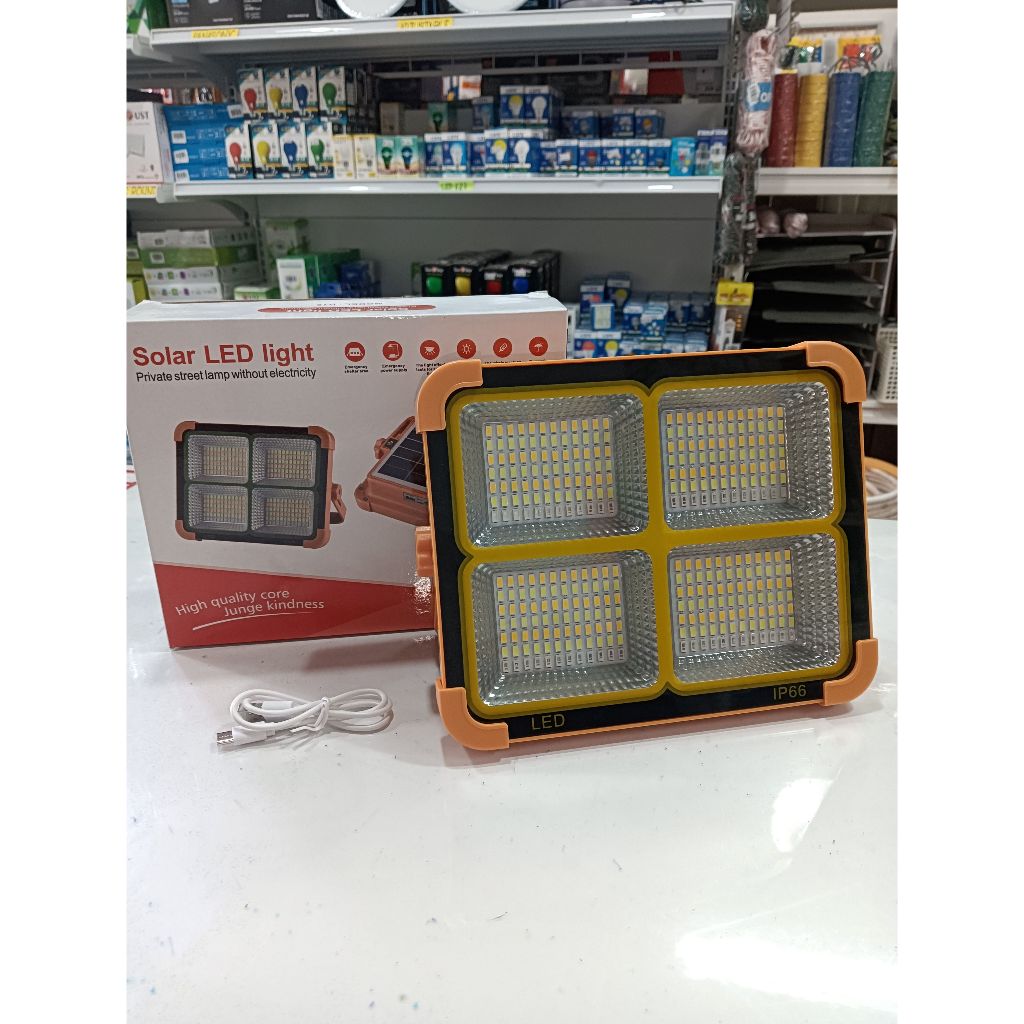 Portable LED Work Lamp 2000w Solar Working Light IP65 Waterproof Floor ...