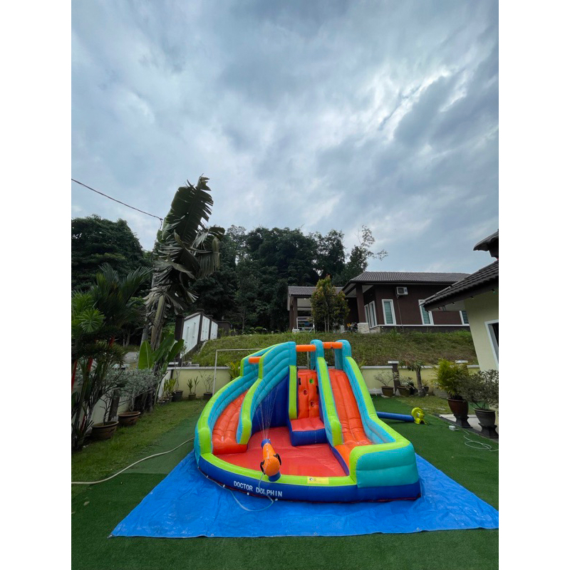 Home Indoor Splash Waterpark kids Birthday Party Slides Pool Inflatable ...