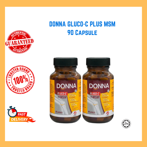 DONNA GLUCO-C + MSM 90 Capsule/Glucosamine/Chondroitin Sulphate ...