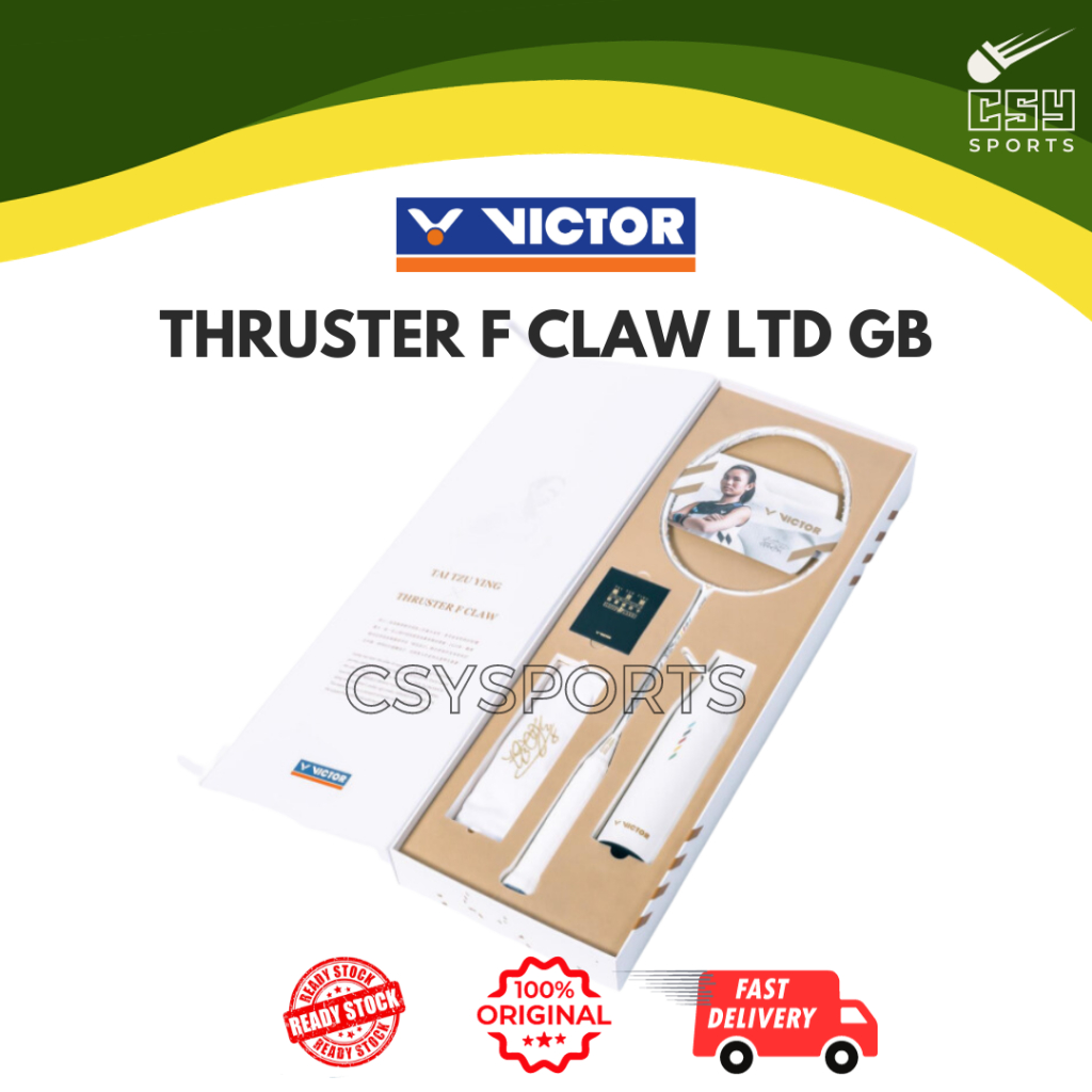 VICTOR Badminton Racket Thruster F Claw LTD GB (White) TKFCLTDGB ...