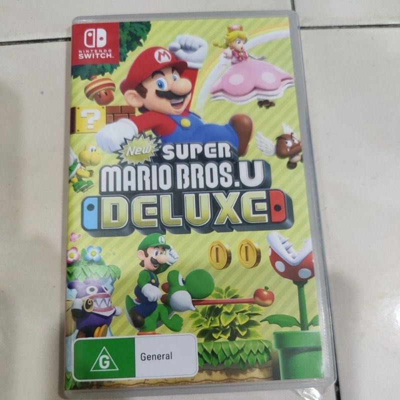Nintendo switch used game new super mario bros u deluxe | Shopee Malaysia