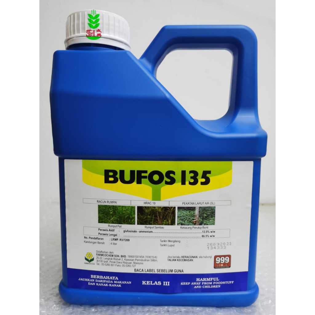 4L Bufos 135 Farmcochem / Glufosinate Ammonium 13.5/ Basta 15/Kenbast ...
