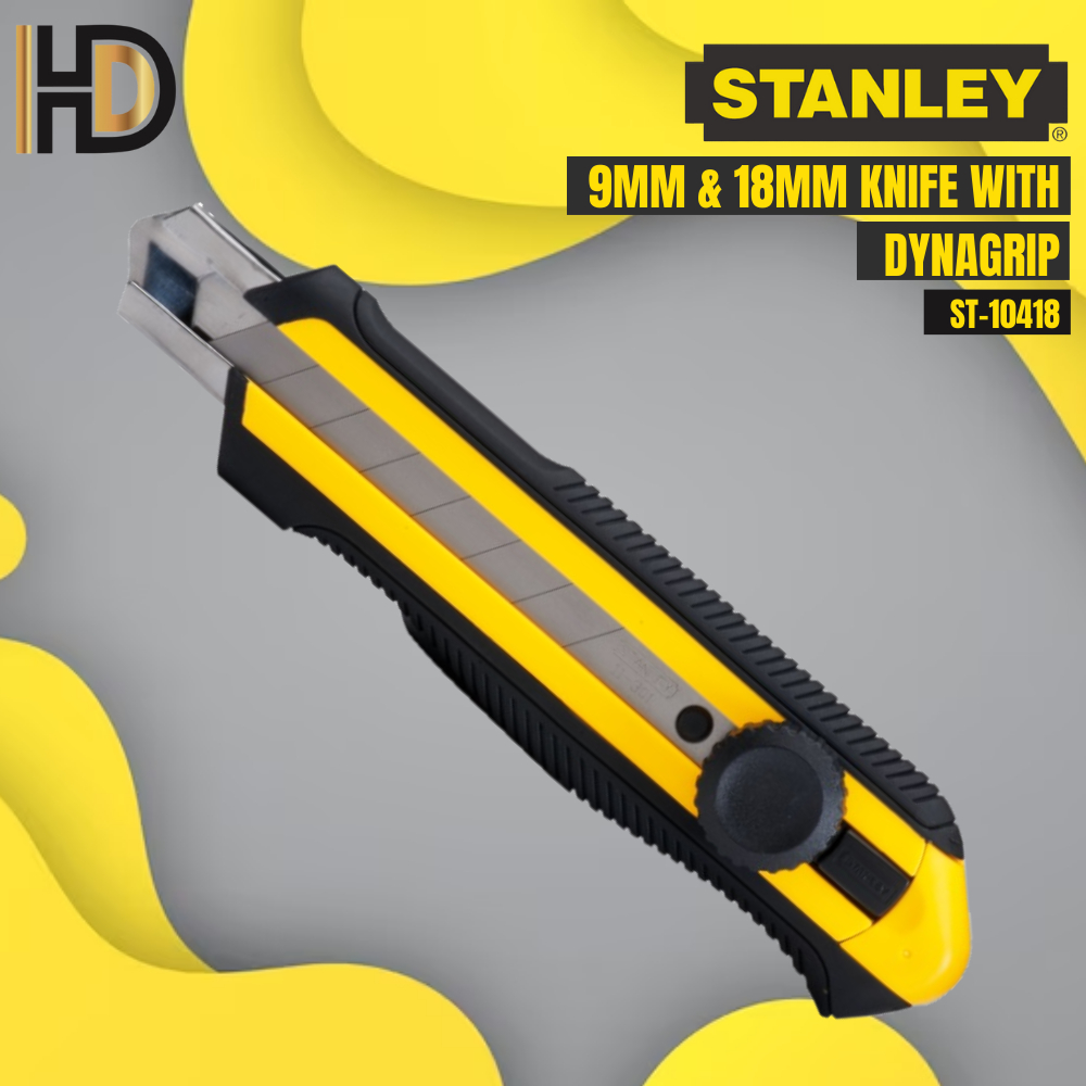 STANLEY DYNAGRIP 18MM Snap Off Knife / STANLEY 10-418 DYNAGRIP 18MM ...