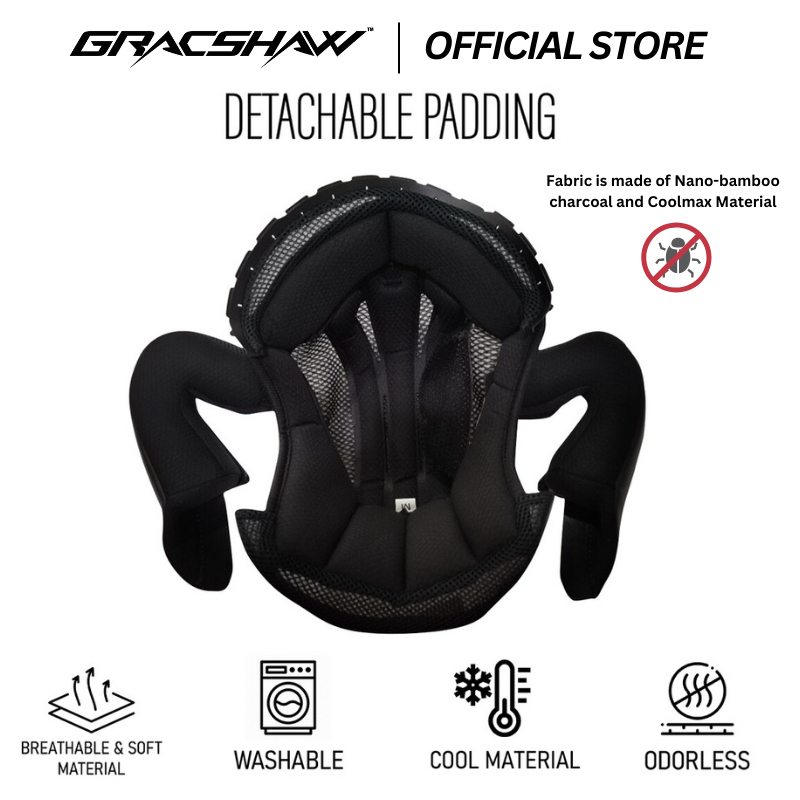(Accessories) Padding Gracshaw Helmet Gaizer G838/Gennex G535 /G919 ...
