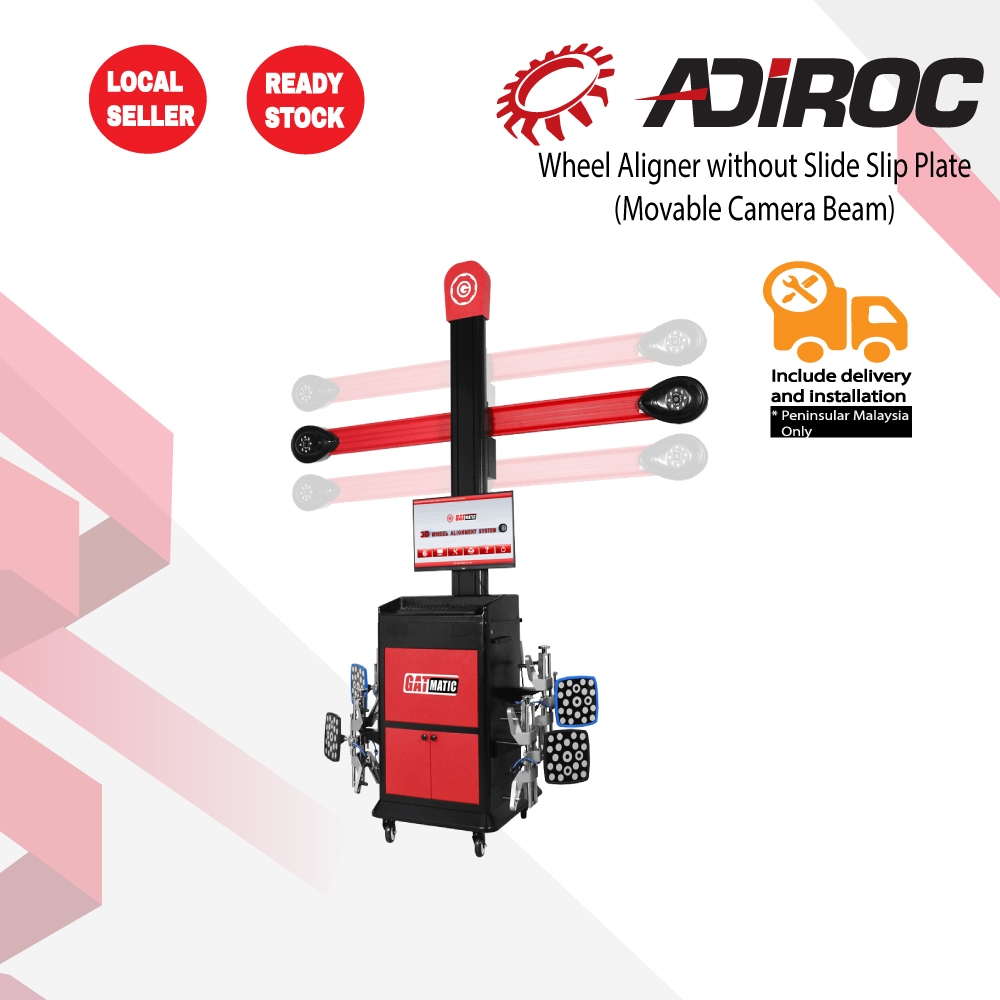 Gatmatic Wheel Aligner without Side slip plate (movable camera beam ...