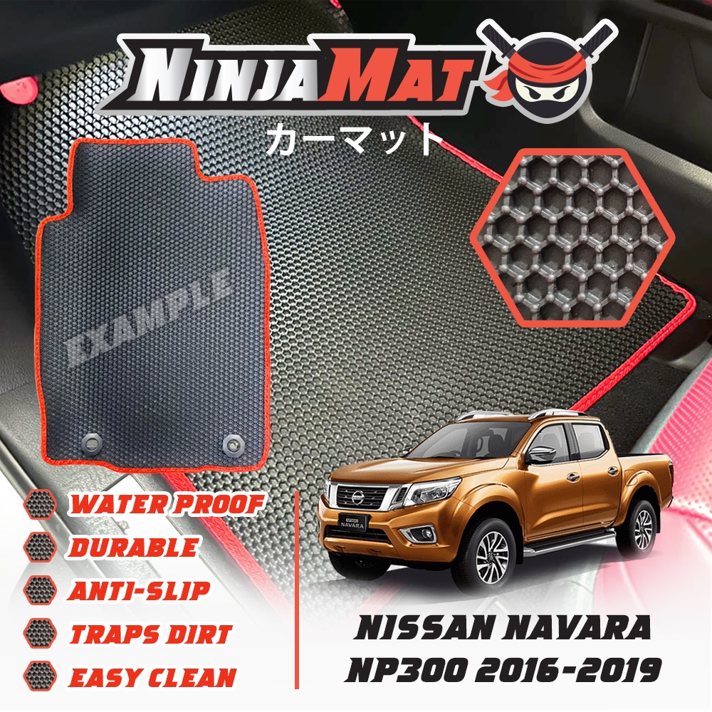 𝗡𝗶𝗻𝗷𝗮𝗠𝗮𝘁 Nissan Navara NP300 2016-2019 Car Floor Mat and Carpet ...