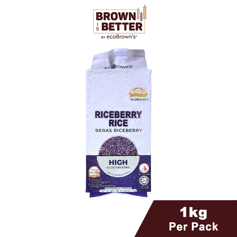 ecoBrown’s Riceberry Rice | Beras Hitam Premium | Superfood Healthy ...