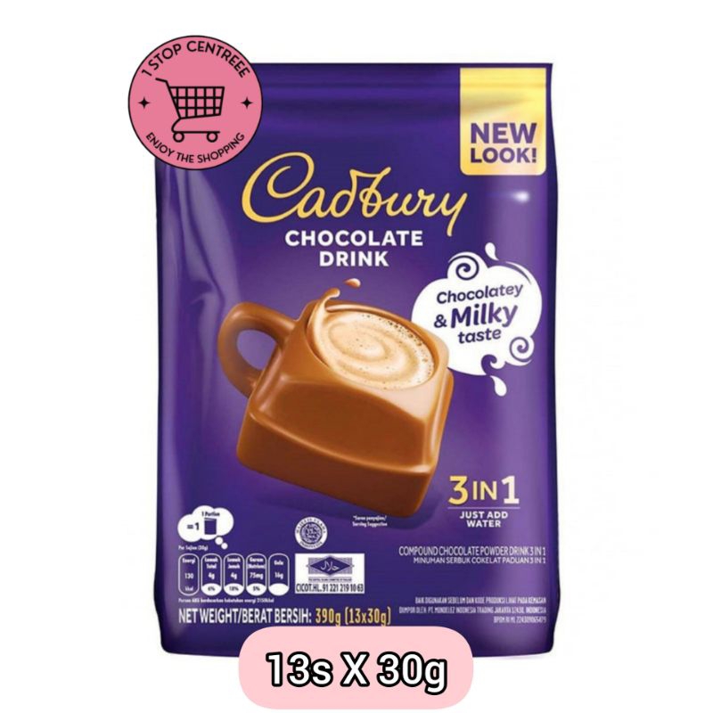 Cadbury Hot Chocolate 3 in 1 13s X 30g | Shopee Malaysia