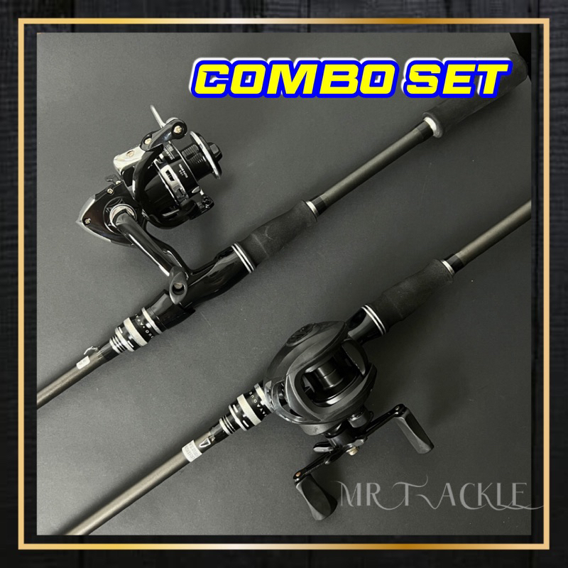 【MR.T】Set Joran & Mesin Pancing | Baitcasting / Spinning Reel & Rod ...