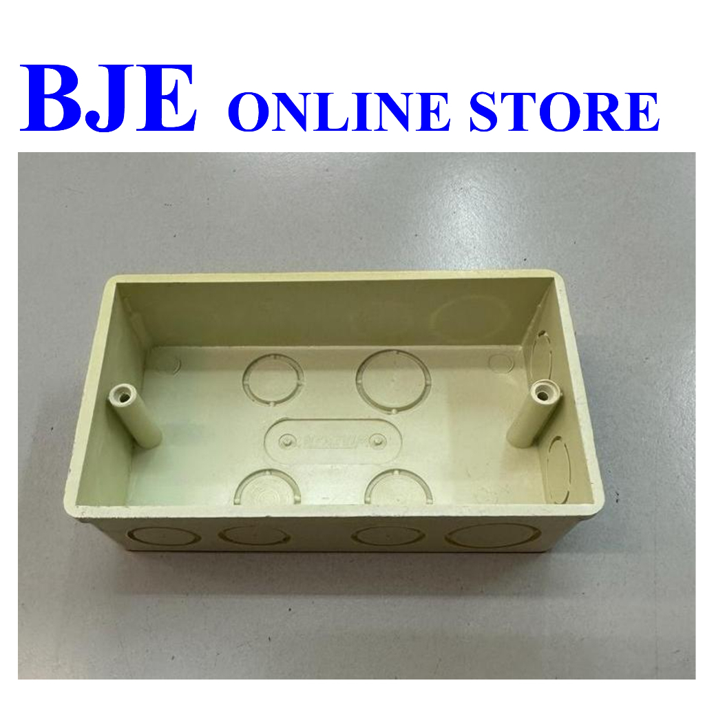 3x6 PVC Double Conceal Box / 3x6 PVC Kob box / Base (white) (Clear ...