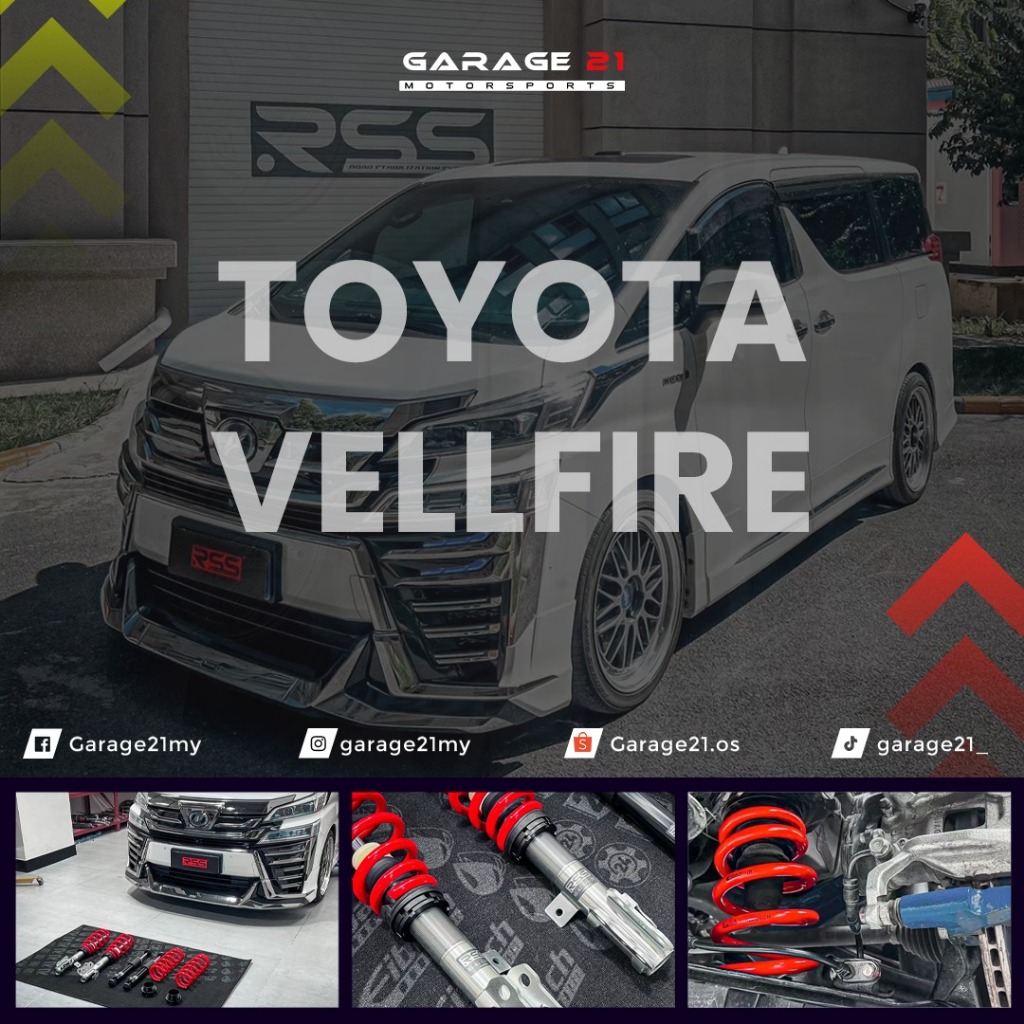 TOYOTA VELLFIRE ALPHARD AGH30 GGH30 - RSS COILOVER 2 YEARS WARRANTY ...