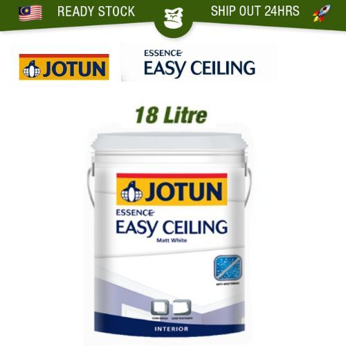 18L JOTUN Essence Easy Ceiling Matt White Finish Paint Cat Siling Anti ...