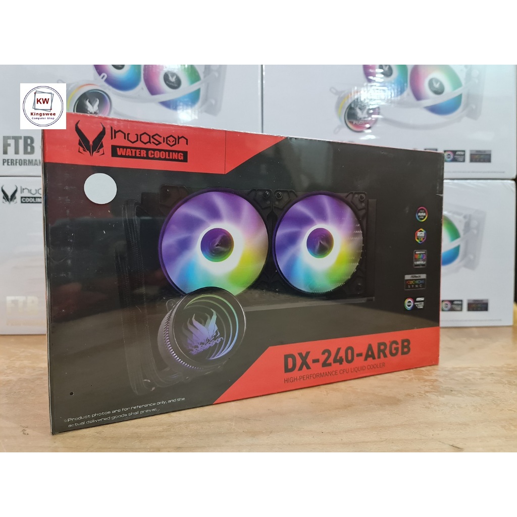 Invasion Dark 120 DX 240 AIO 120MM 240MM Liquid Cooler - For Desktop ...