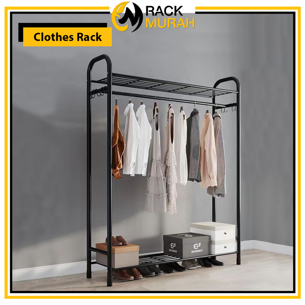 OPEN WAEDROPE RACK/RACK BAJU/ALMARI BAJU/RACK BAJU TERBUKA/DRYING RACK ...