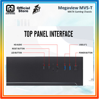 1ST PLAYER Megaview MV5 MATX Firebase X2 Aquarium Black White Casing ...