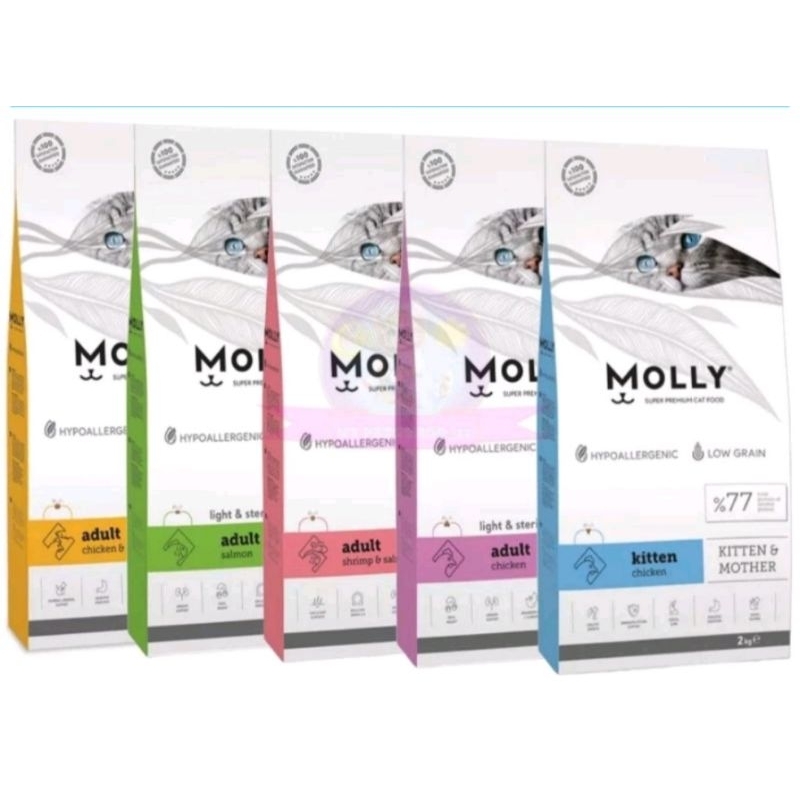 Molly Dry Cat Food Repack 1kg | Shopee Malaysia