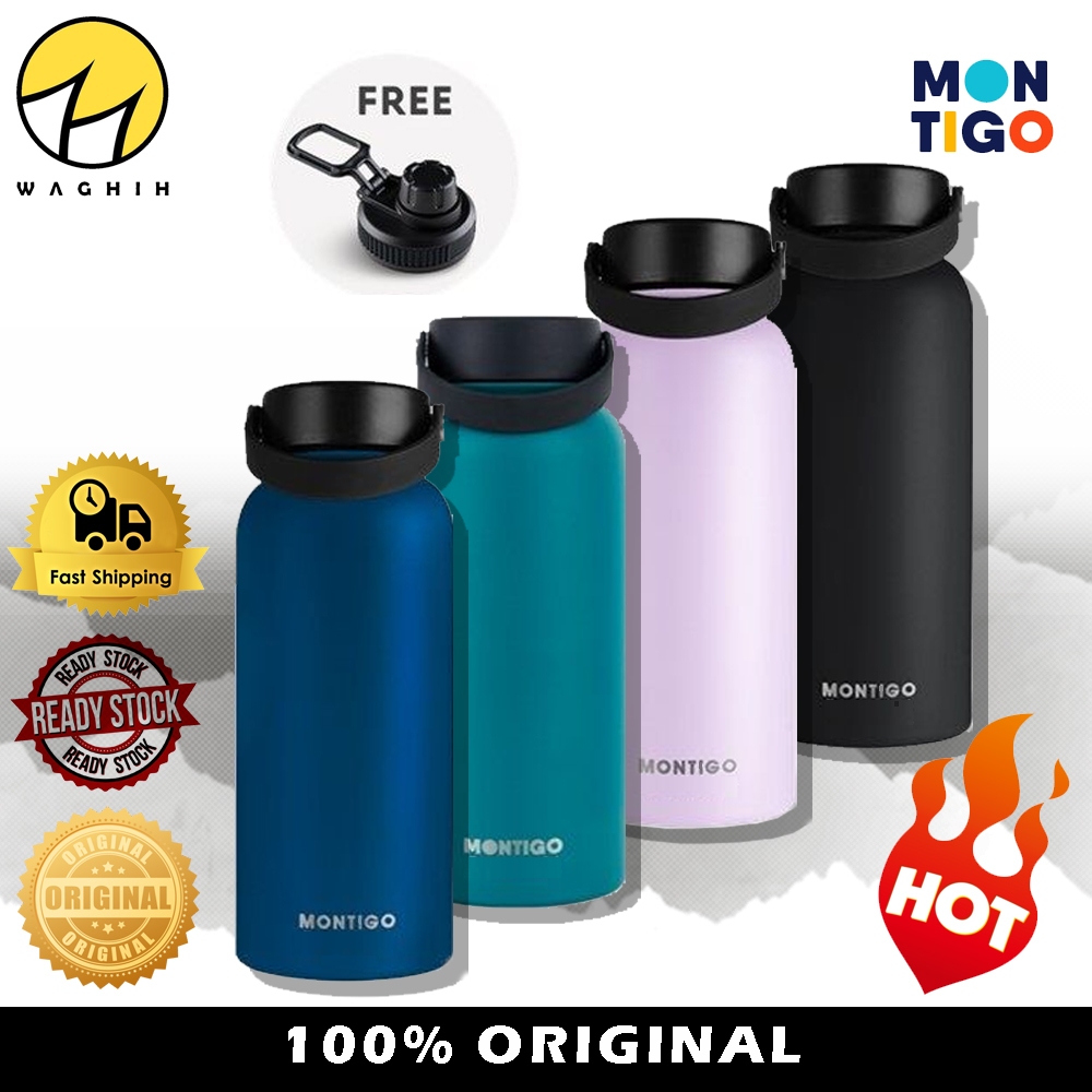 🔥100% ORIGINAL🔥MONTIGO ACE BOTTLE 530ML 950ML CAMPING HIKING THERMO ...