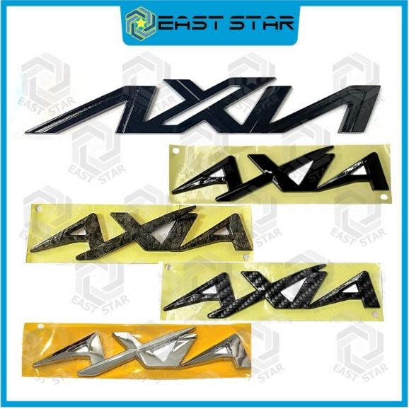 Original Perodua Axia 2023 Logo Emblem Matte Black Carbon Fibre Chrome ...