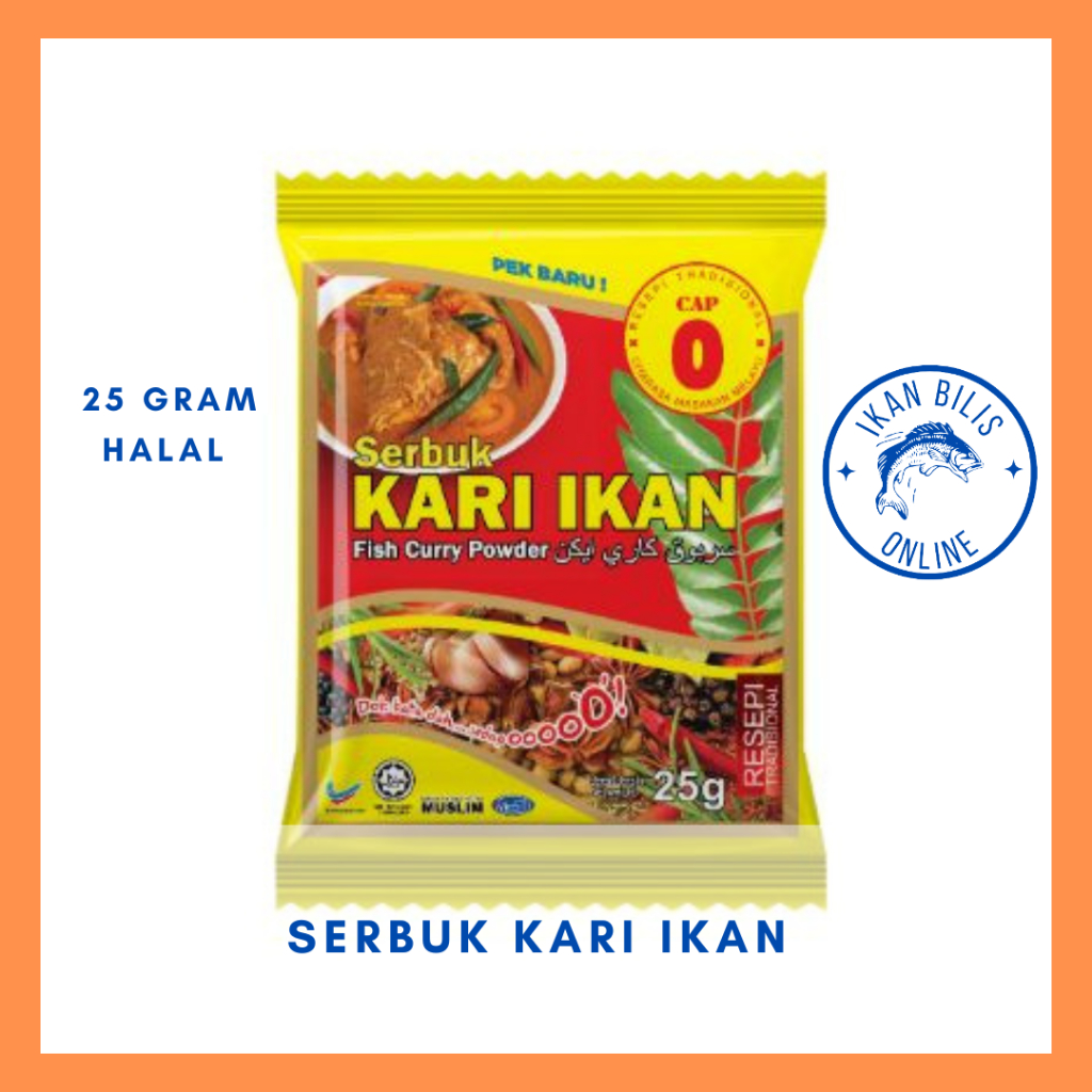 25 Gram Cap O Serbuk Kari Ikan Produk Muslim | Shopee Malaysia