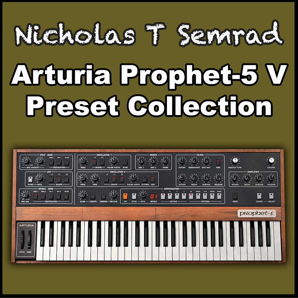 Nick Semrad's Arturia Prophet-5 V Preset Collection | Shopee Malaysia