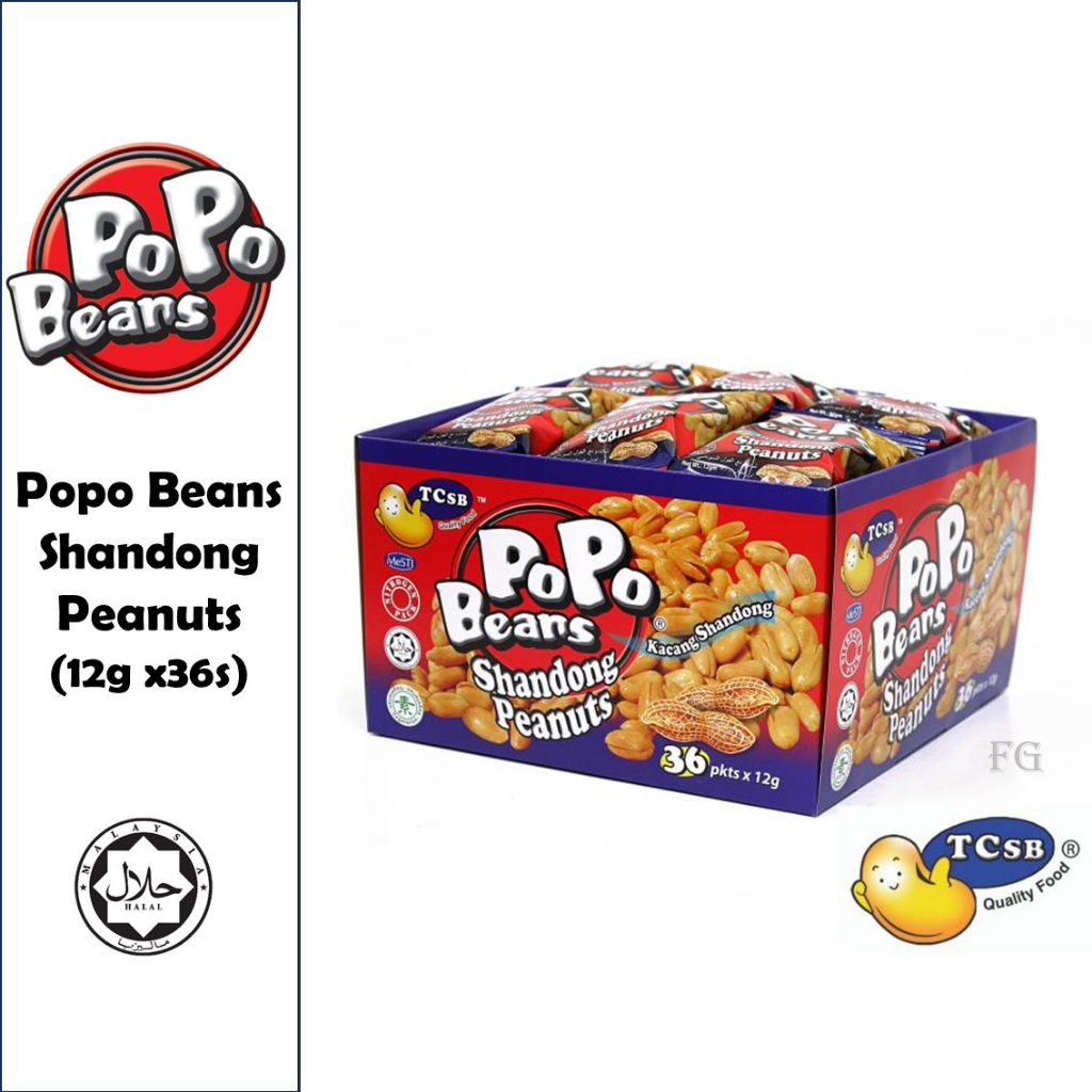 Popo Beans Shandong Peanuts (12g x36s) | Shopee Malaysia