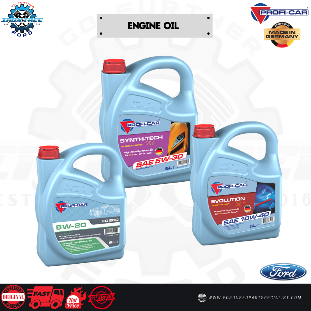 PROFI-CAR Engine Oil SAE 5W-30 / SAE 10W-40 / FD ECO 5W-20 (5L) Ford ...