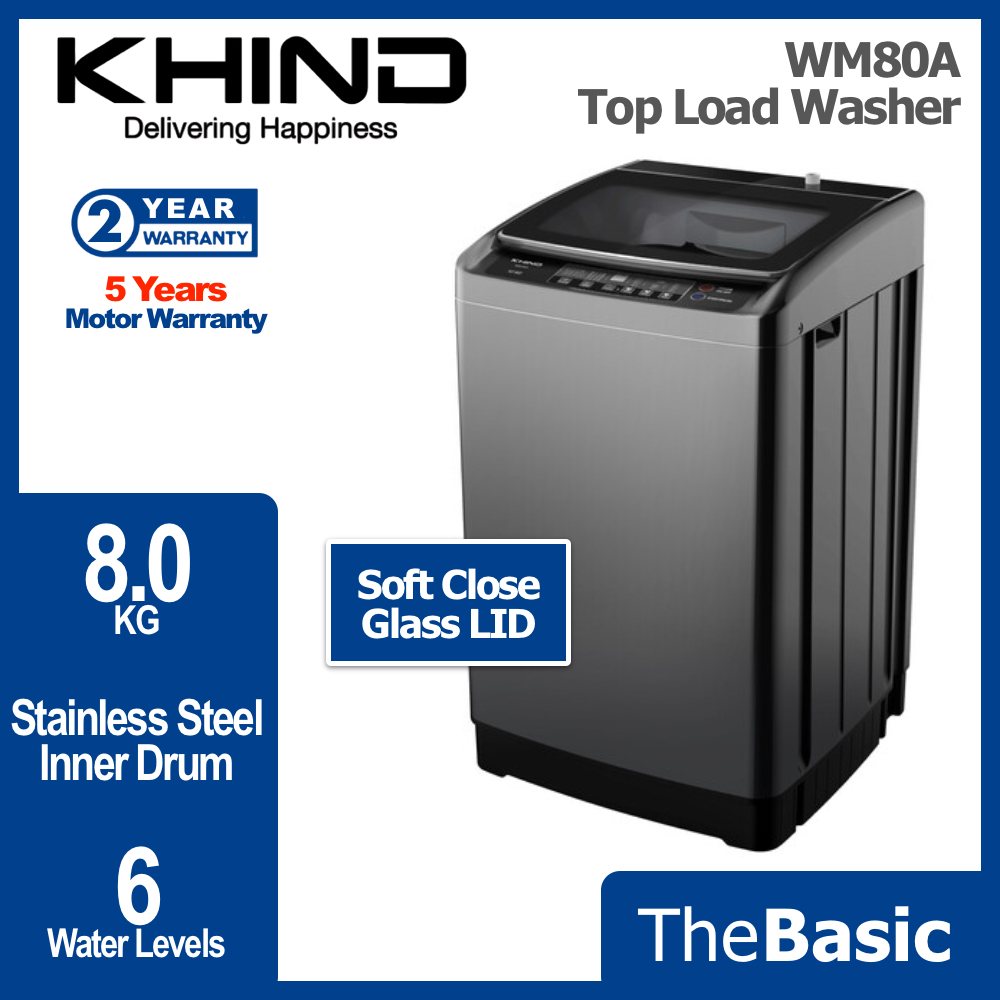 KHIND 8KG Washing Machine Fully Auto Washer ( WM80A ) | Shopee Malaysia