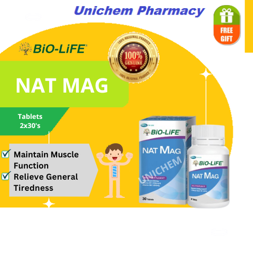 Bio-Life NAT MAG Tablets 2x30's [EXP: 30/11/2025] | Shopee Malaysia