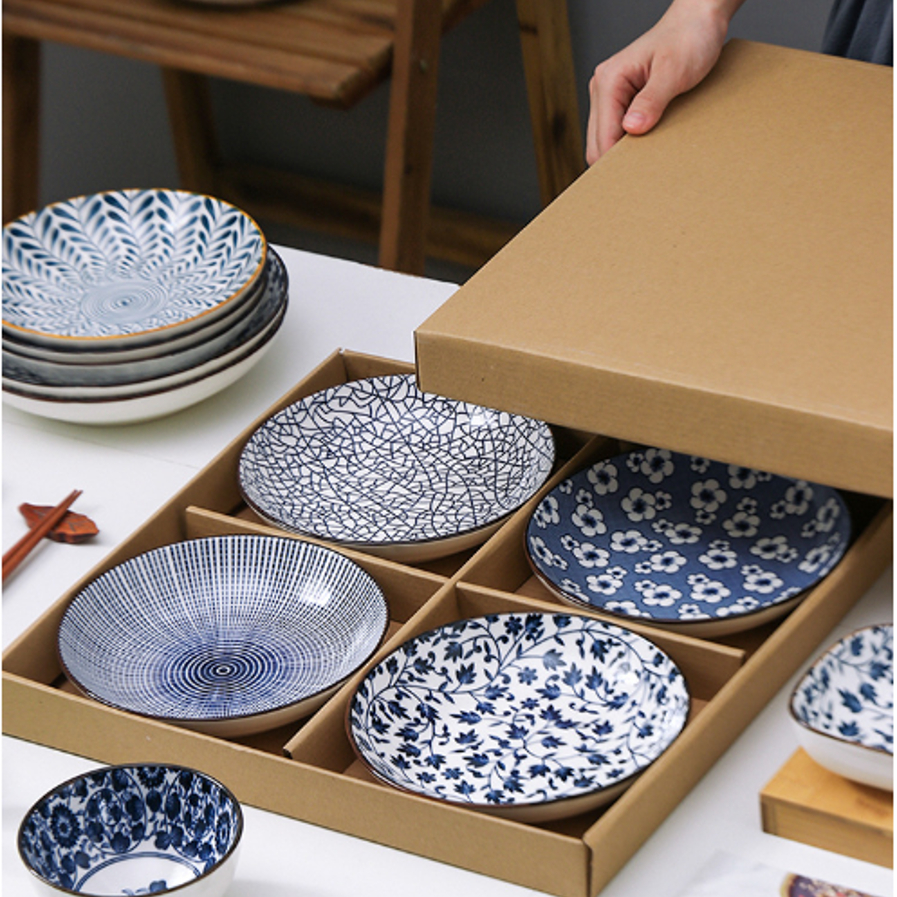 AZUKI Ceramic Dinnerware Gift Set With Box Bowl Set Mangkuk Pinggan ...