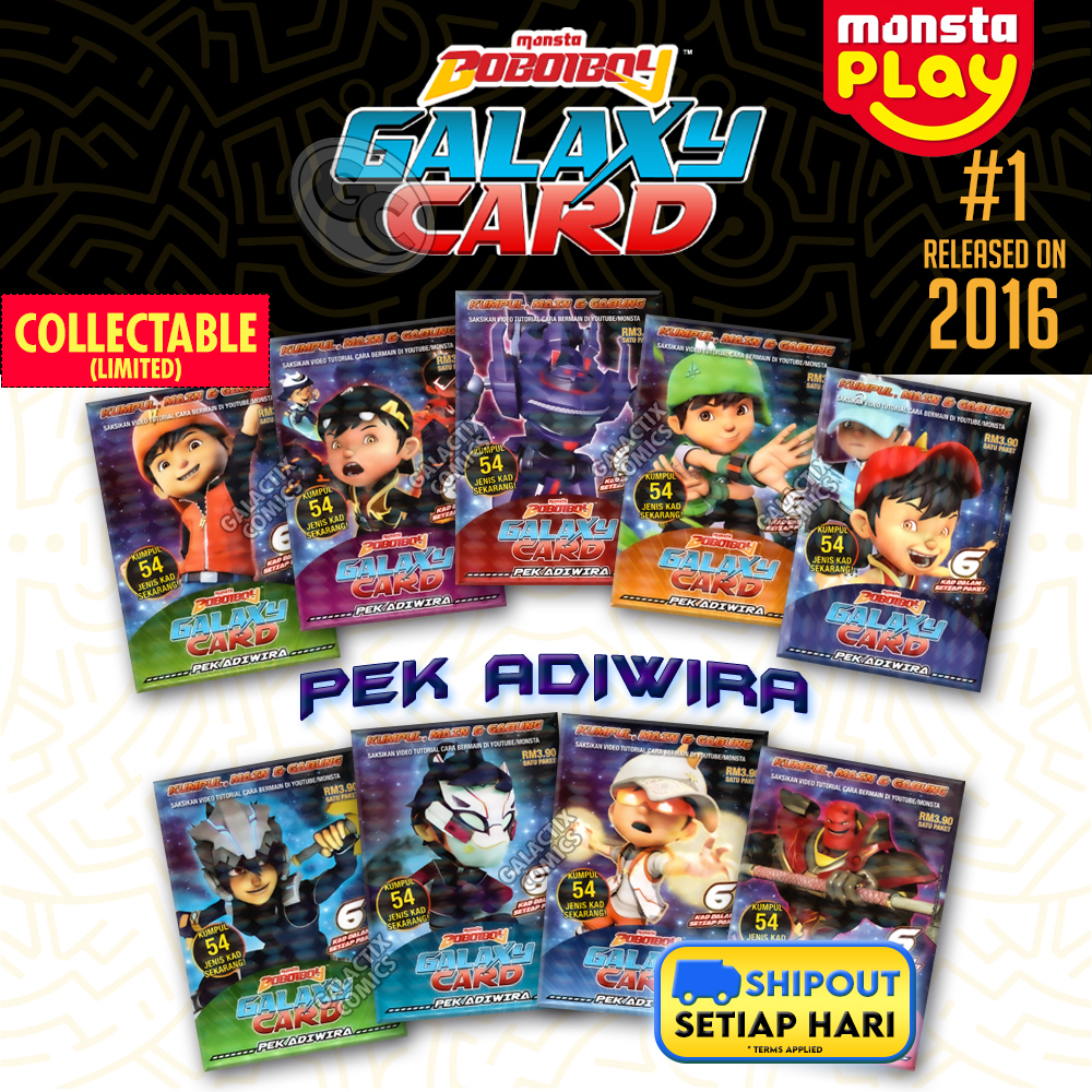 Kad Boboiboy Galaxy Card Pek Adiwira Full Set | Shopee Malaysia