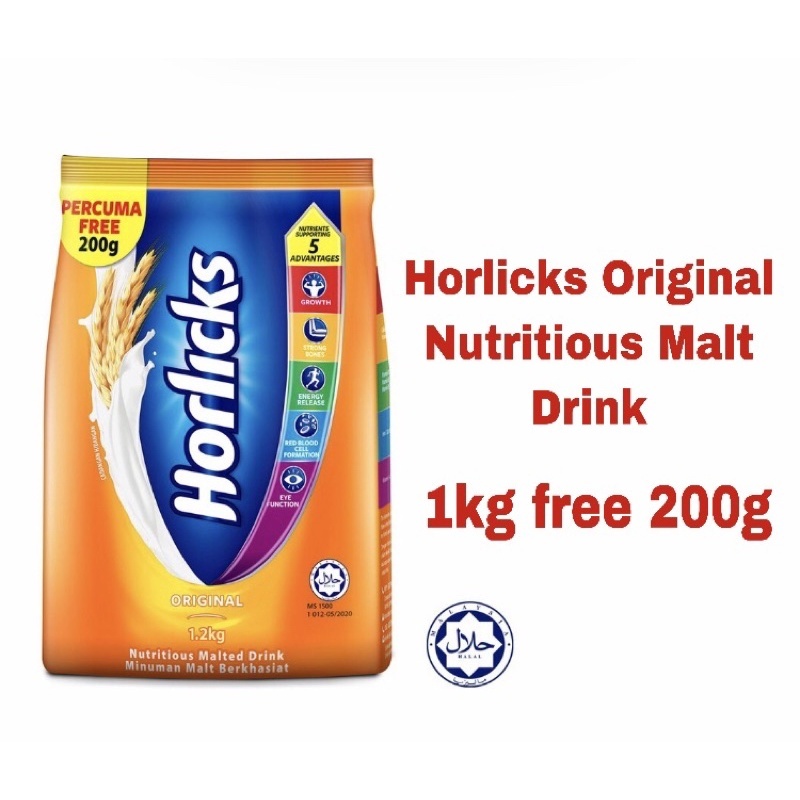 HORLICKS ORIGINAL REFILL PACK 200g / 360g / 350g / 900g | Shopee Malaysia