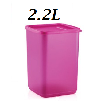 *1pc*Tupperware So Fresh Tall Square Round 2.2L Fushia pink | Shopee ...