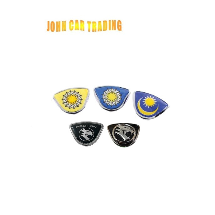 Proton Wira Old Logo Emblem UK Yellow / Blue Wira Diamond Badge UK Spec ...